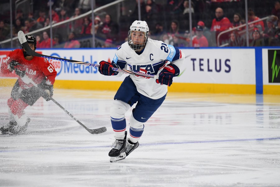 Hilary Knight surprised by coach who taught her how to skate – NBC ...
